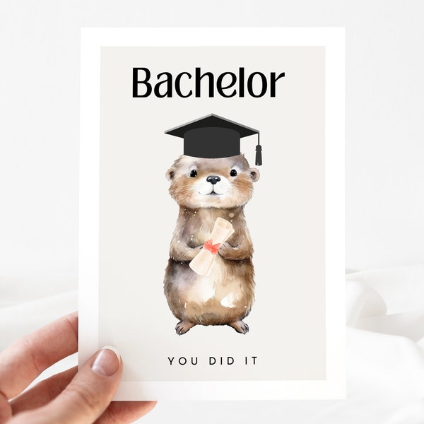 Carte félicitation baccalauréat - Etsy France