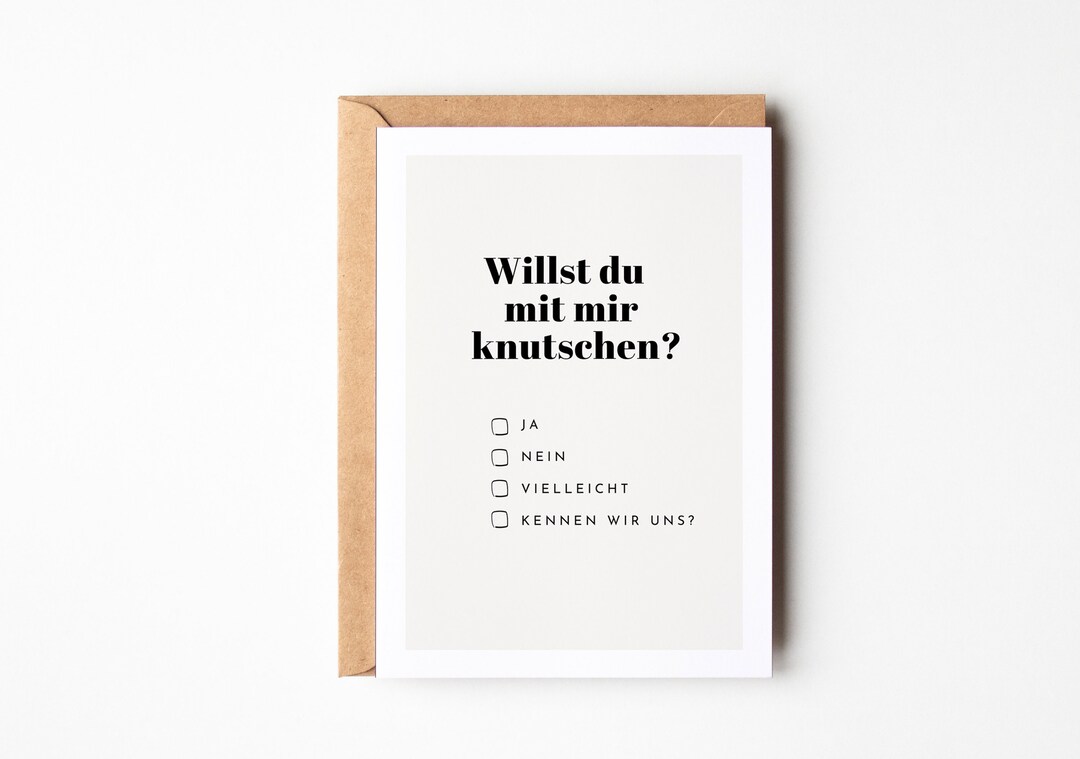 Funny Postcard do You Want to Smooch With Me, Gift for Partner ...