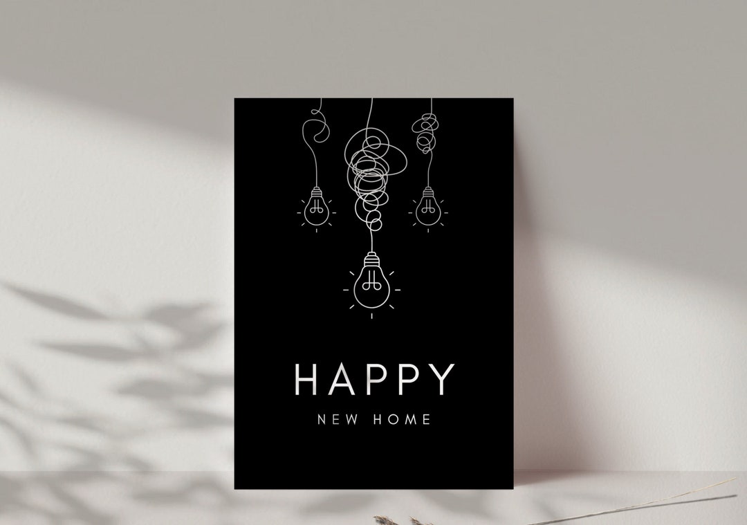 Inauguration Card Greeting Card for Moving Into Your New Home Happy New ...