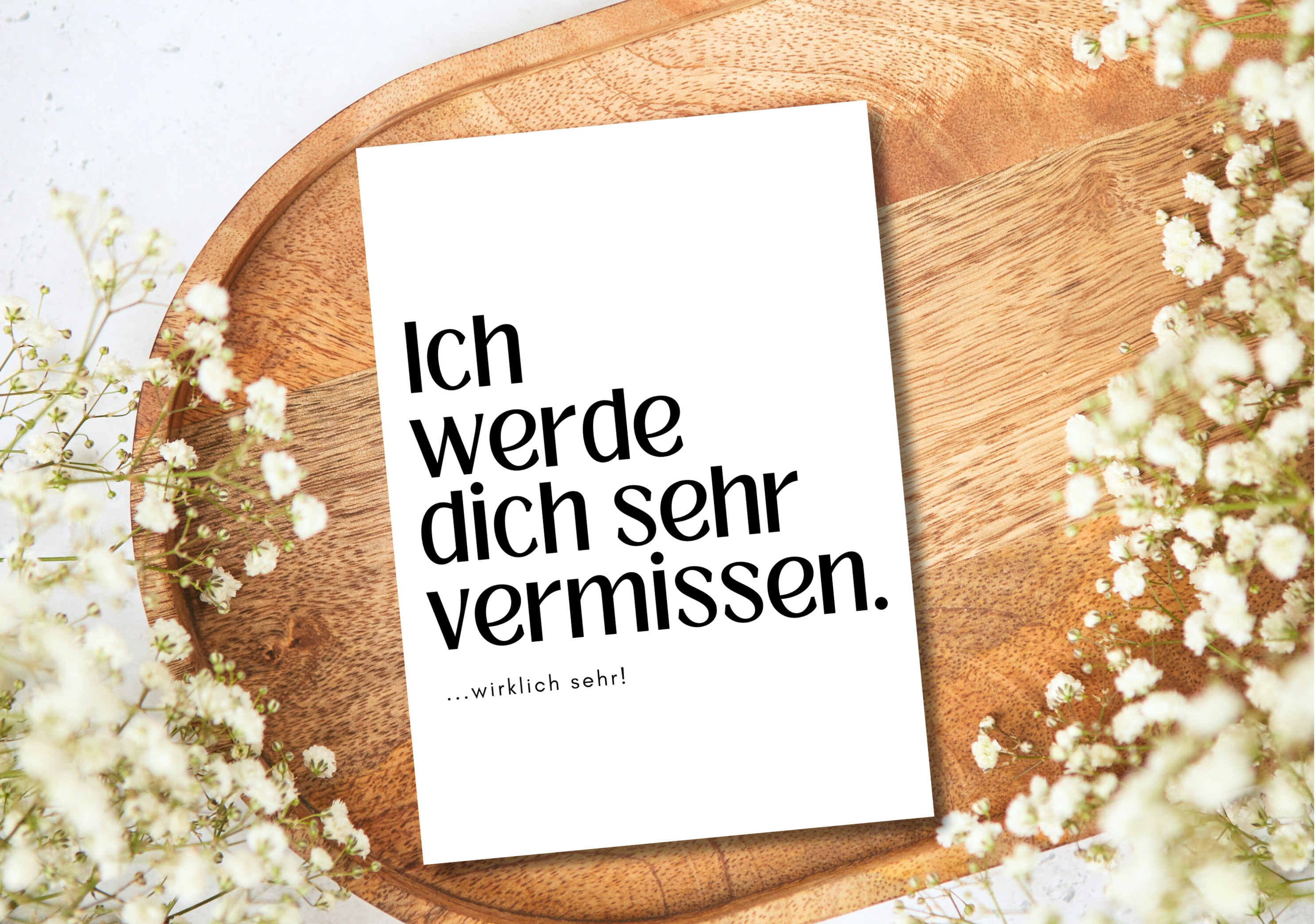 Wir Werden Dich Vermissen Karte Zum Ausdrucken Abschiedskarte Basteln