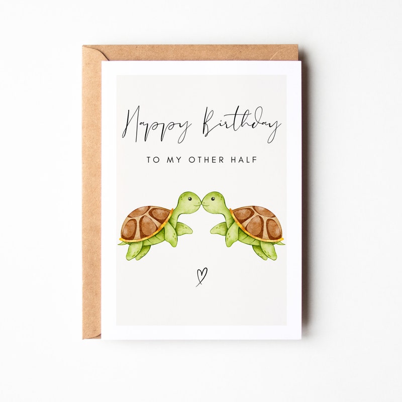 Turtle Birthday Card - Etsy