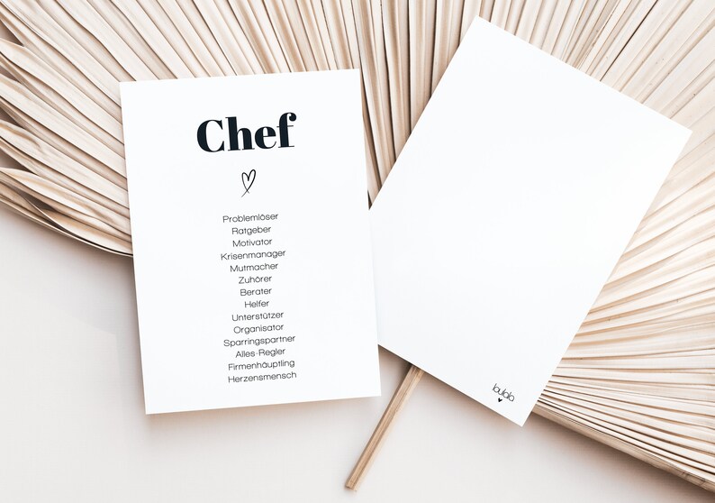 Boss Gift Card for Boss, Synonym Card Boss, Gift Boss for Birthday, Say ...