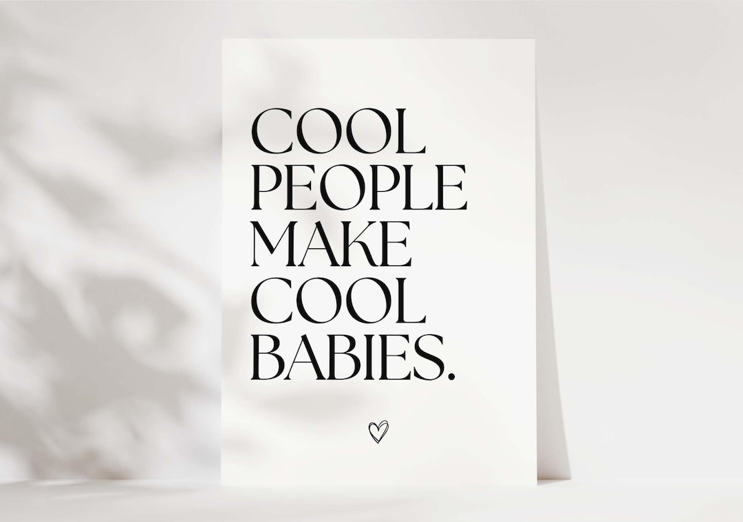 Birth Card Cool People Male Cool Babies, Parents Gift, Birth Gift ...