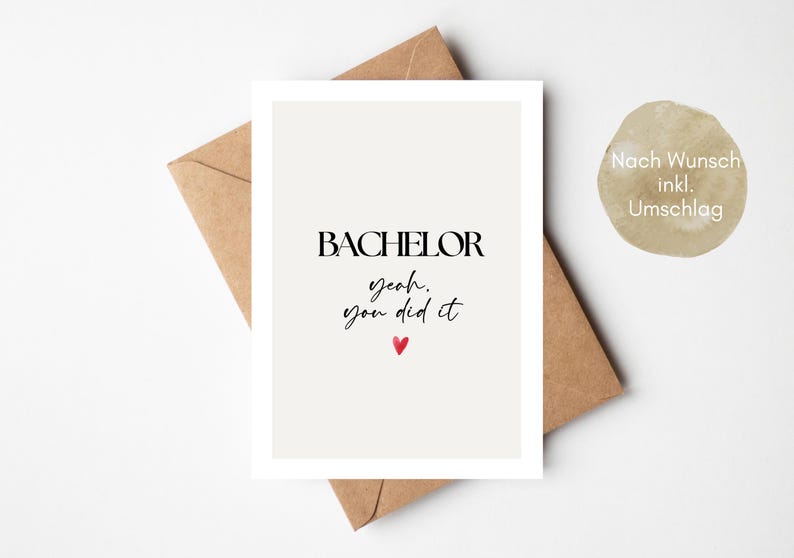 Bachelor 2026 Card, Bachelor Gift, Bachelor Graduation Card, Gift for ...