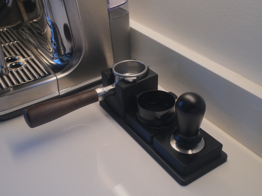 Espresso Bar Accessory Station for 54mm Portafilter, Tamper, Funnel ...