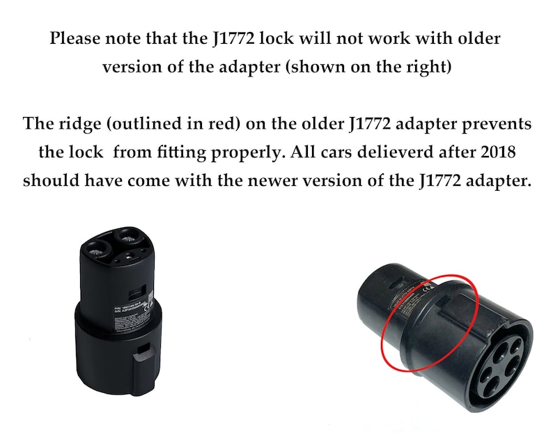 Tesla Charger Lock J1772 Adapter Model 3 Model Y - Etsy