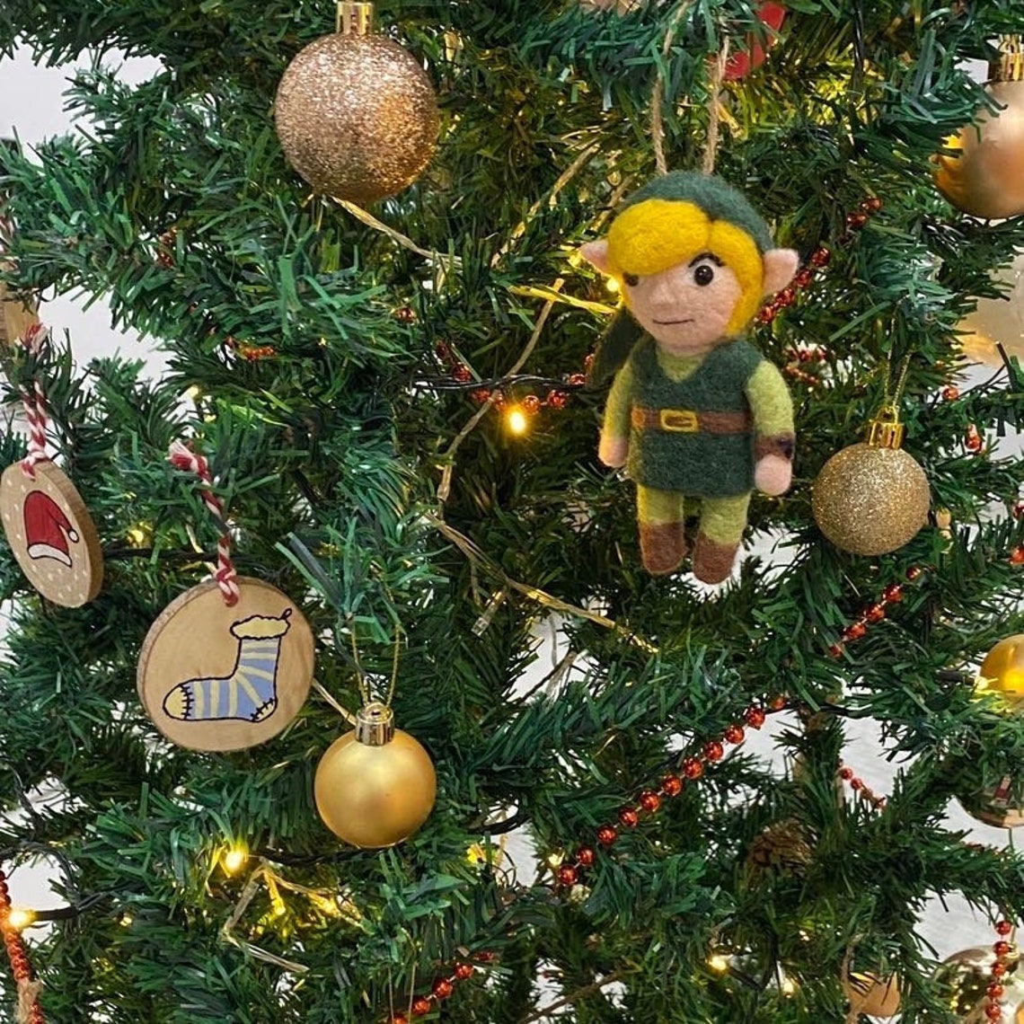 Legend of Zelda Christmas Ornament Young Link Zelda - Etsy
