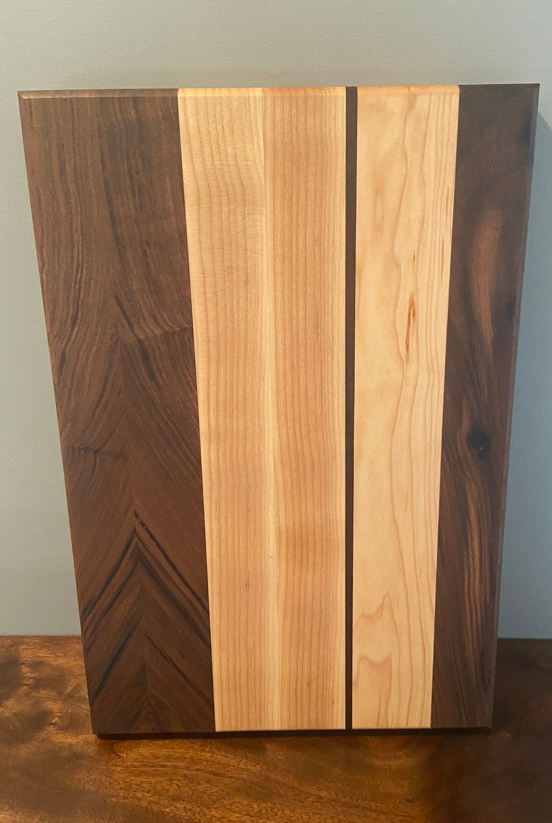 Walnut and Cherry Butcher Block. 17" X 11". - Etsy