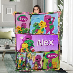 Barney and Friends Custom Barney the Dinosaur Bedding Set - Etsy