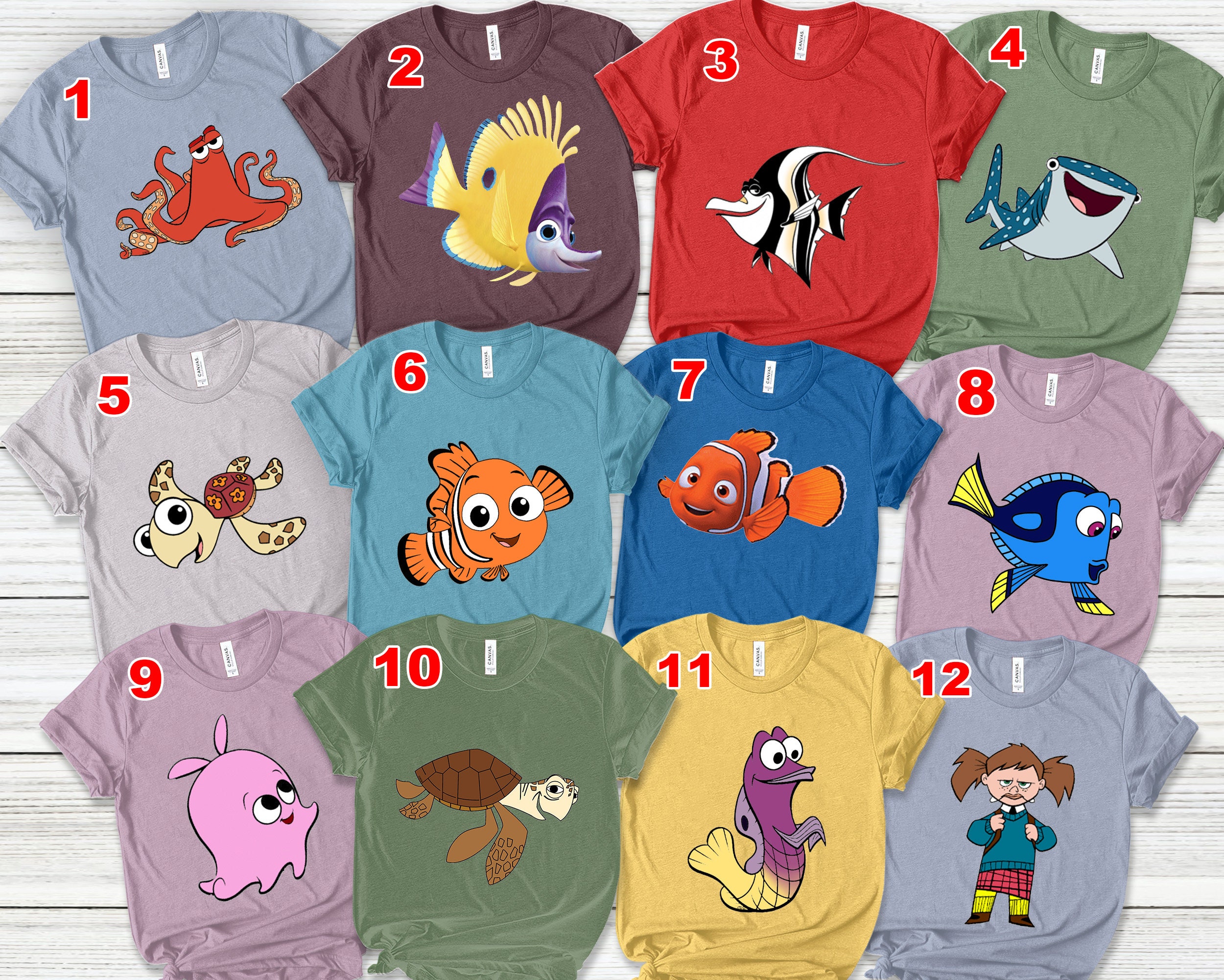 Finding Nemo Jacques Zazzle T Shirt