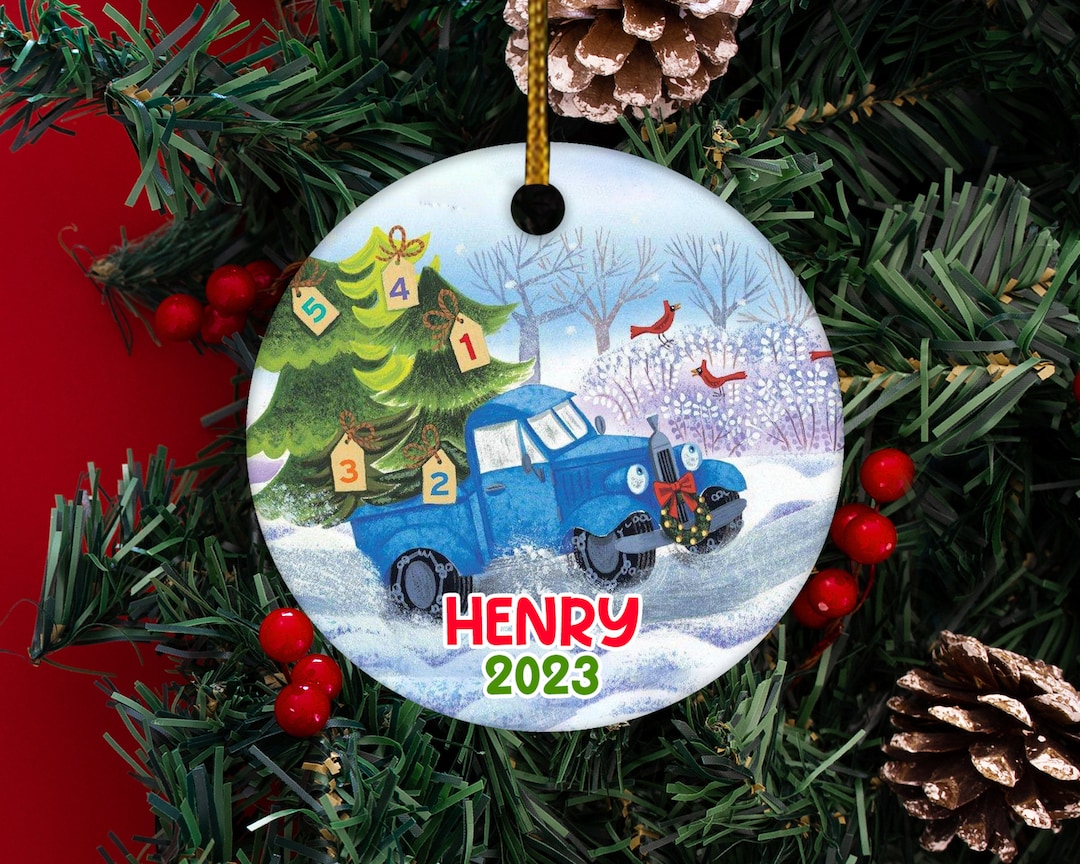 Custom Little Blue Truck Christmas Ornament Little Blue Truck - Etsy