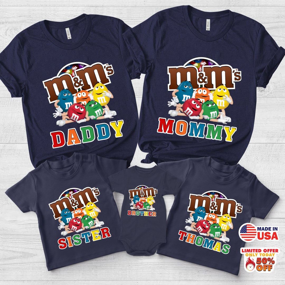 M&M Candies Shirt M and M Group Matching Shirt Halloween - Etsy