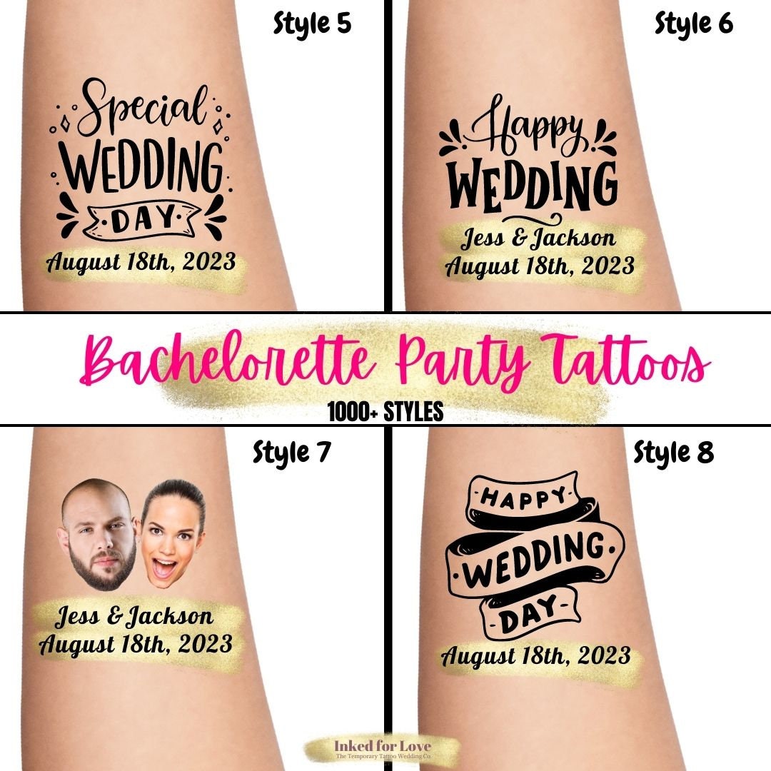PHOTO TEMPORARY TATTOO, Couple Tattoo, Photo Temporary Tattoo, Couple ...