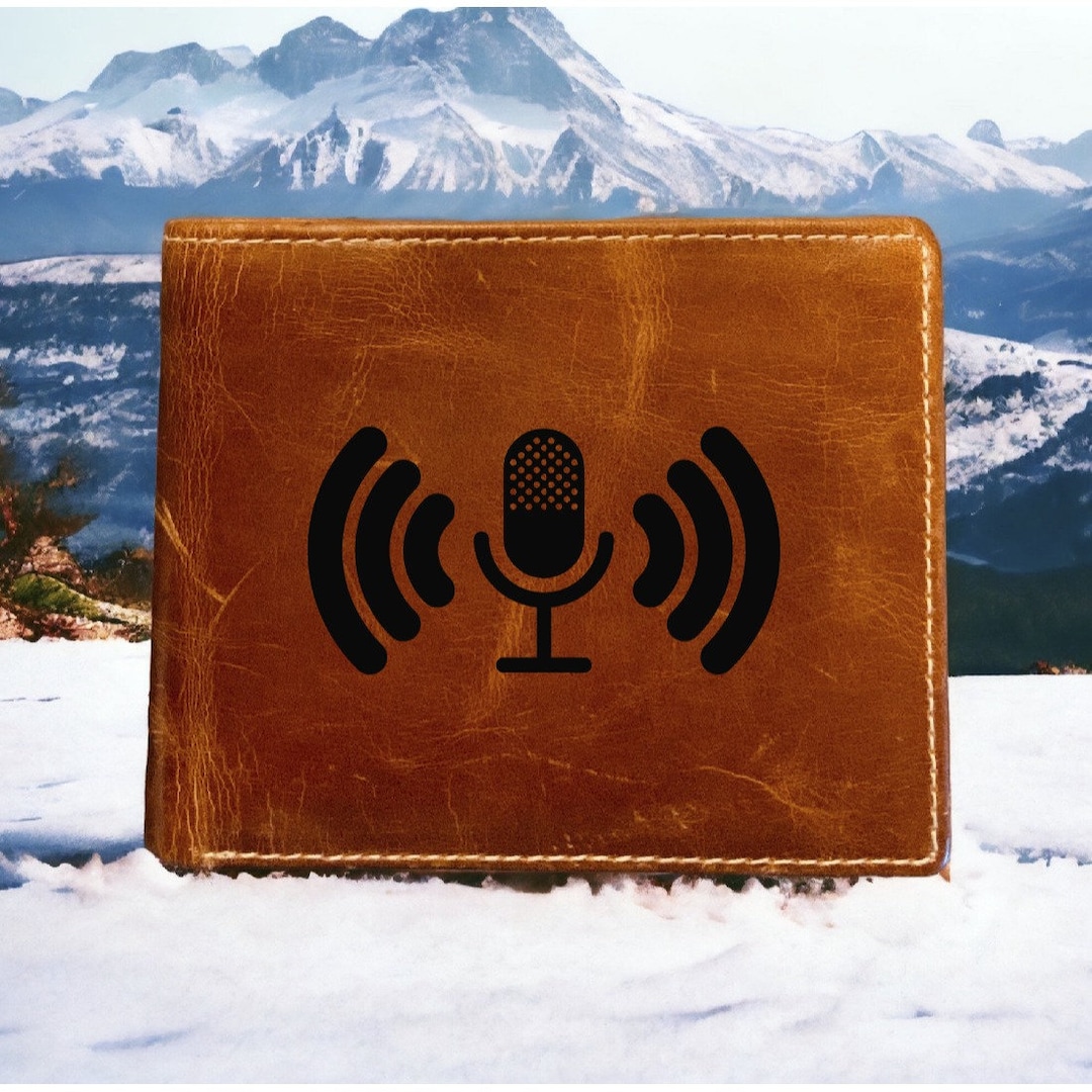 Buffalo Leather Bifold Wallet: Recording Audio Design, RFID Blocking - Etsy