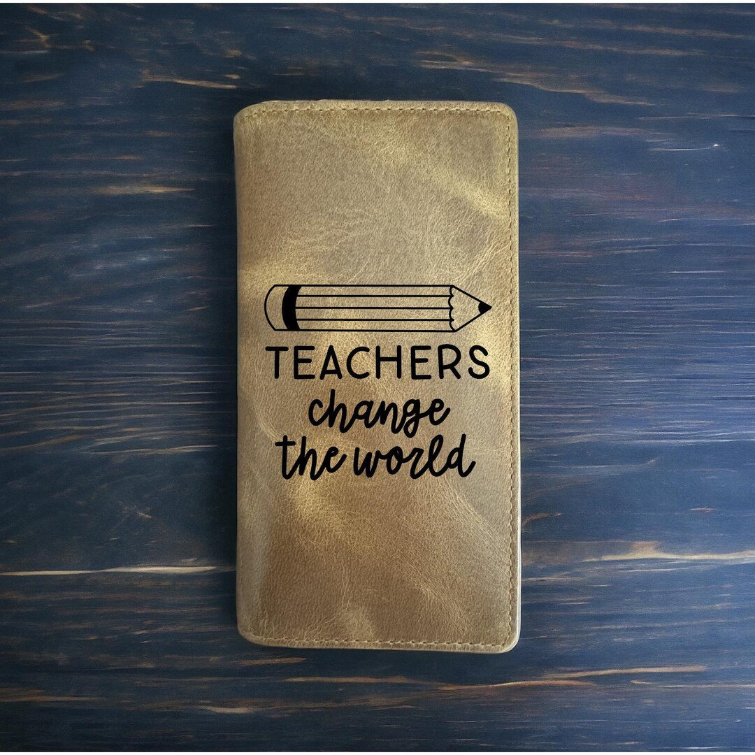 Teacher Quote Rodeo Wallet Cowboy Western Buffalo Leather Premium Gift ...