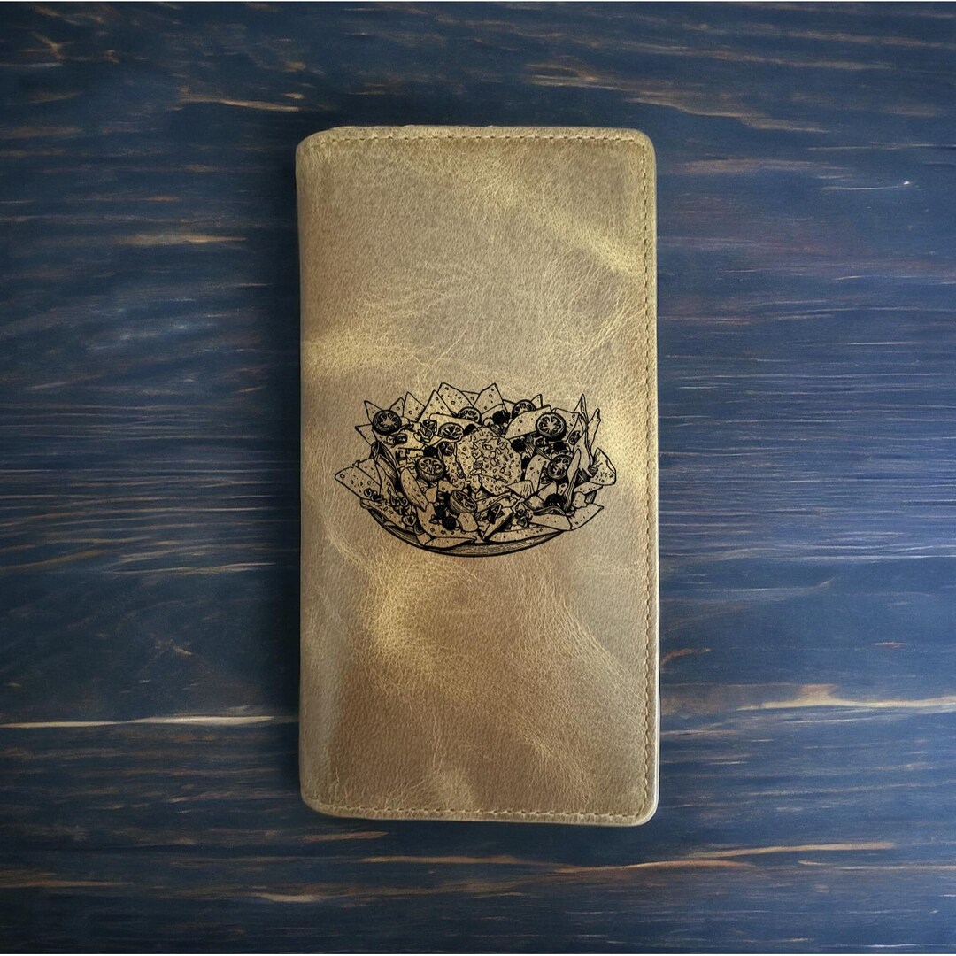 Nachos Buffalo Leather Wallet: Rodeo Cowboy Western Food Gift - Etsy