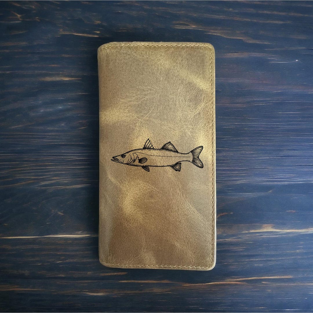 Snook Rodeo Wallet Cowboy Western Buffalo Leather Premium Fish Outdoor ...