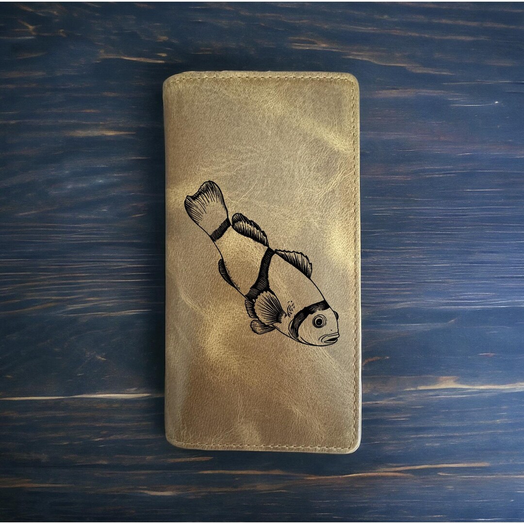 Clown Fish Buffalo Leather Wallet: Rodeo Western Style - Etsy