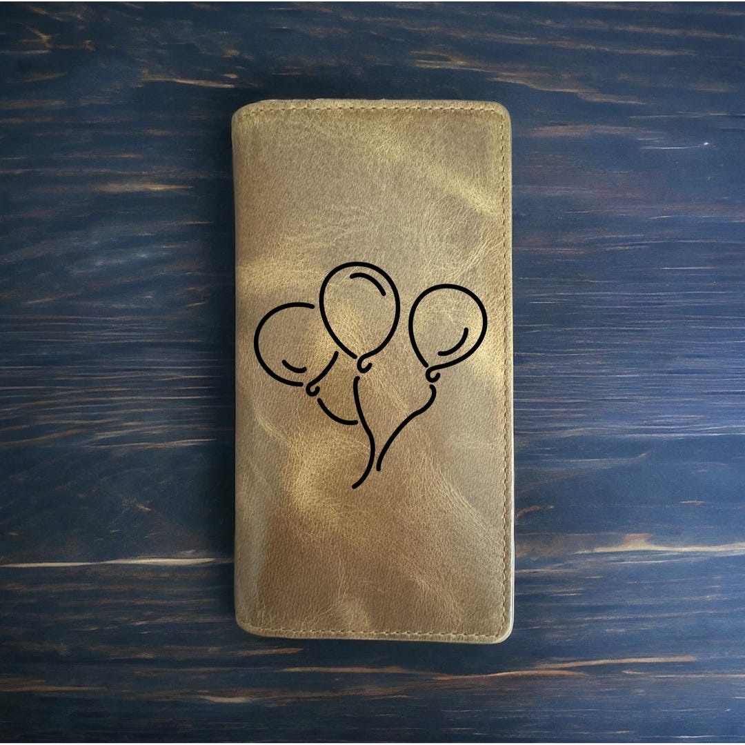 Balloons Rodeo Wallet Cowboy Western Buffalo Leather Premium Party Cele ...
