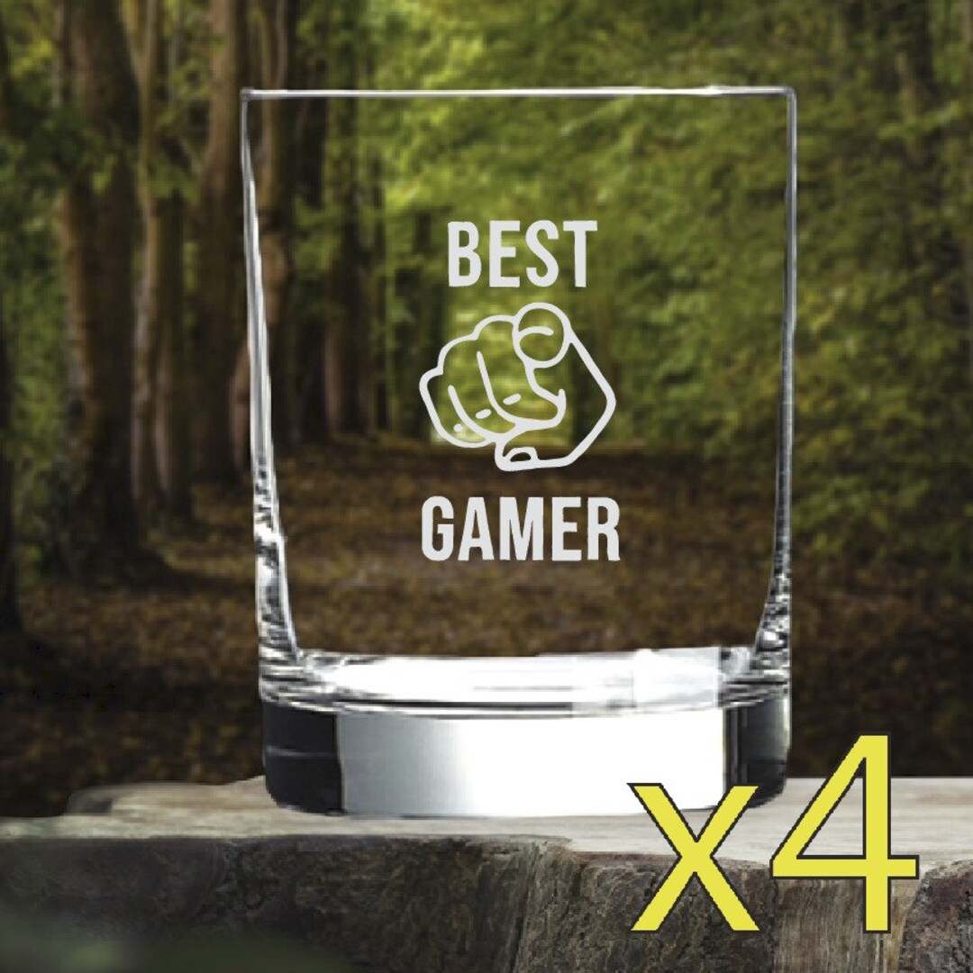 Best Gamer Whiskey Glasses X4 Double 14 Oz Premium Old Fashioned ...