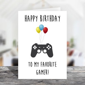 Printable Happy Birthday Card for Gamer, Video Game | Downloadable - Etsy
