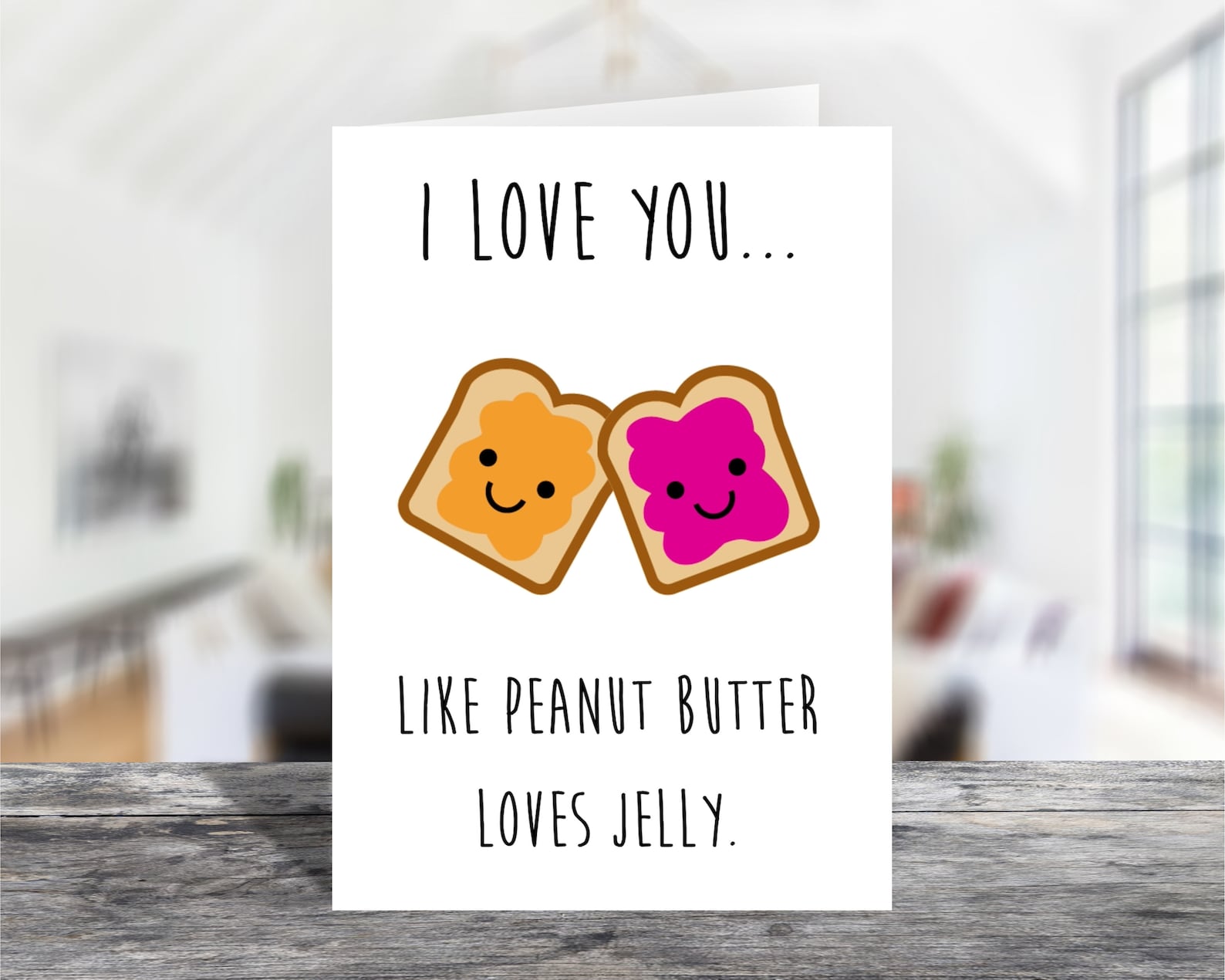 Printable Peanut Butter and Jelly Happy Anniversary Card, Downloadable ...