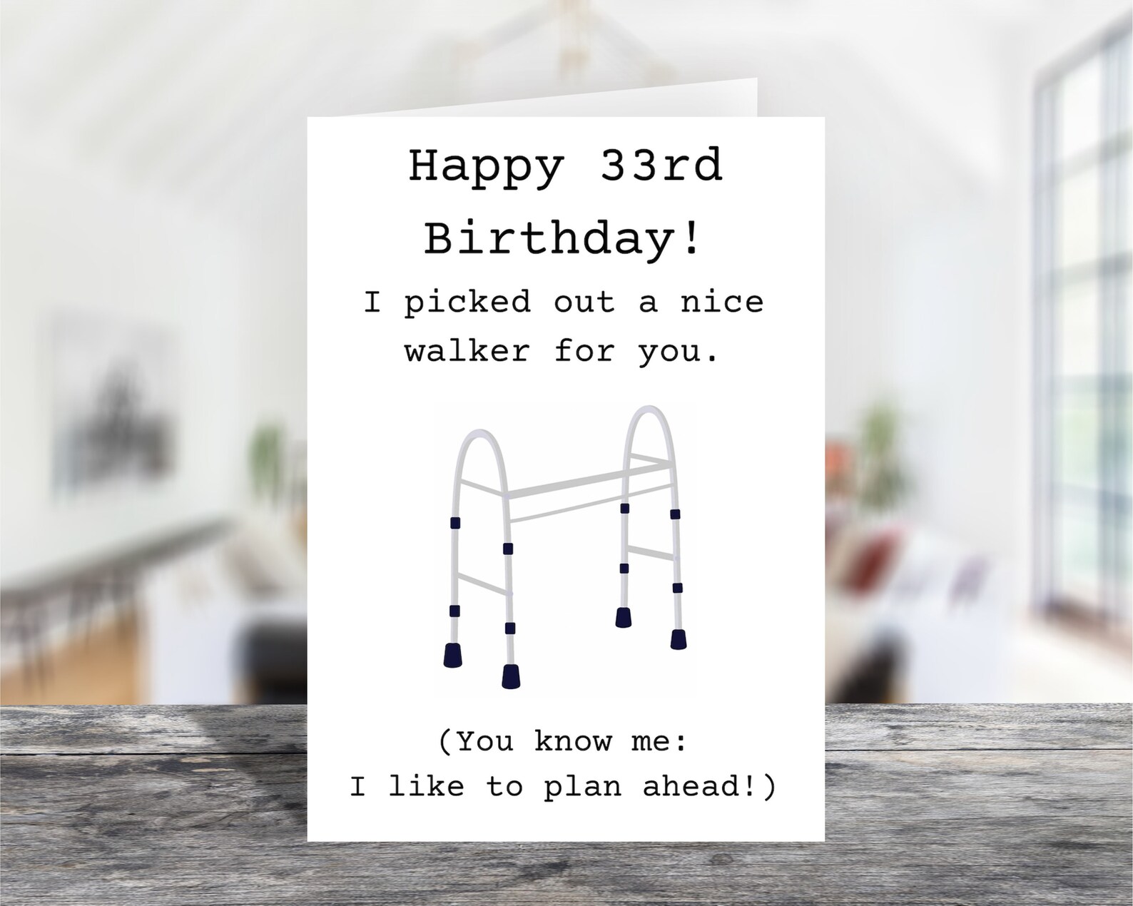 33rd Birthday Card, Printable Downloadable Funny Happy Birthday Card ...