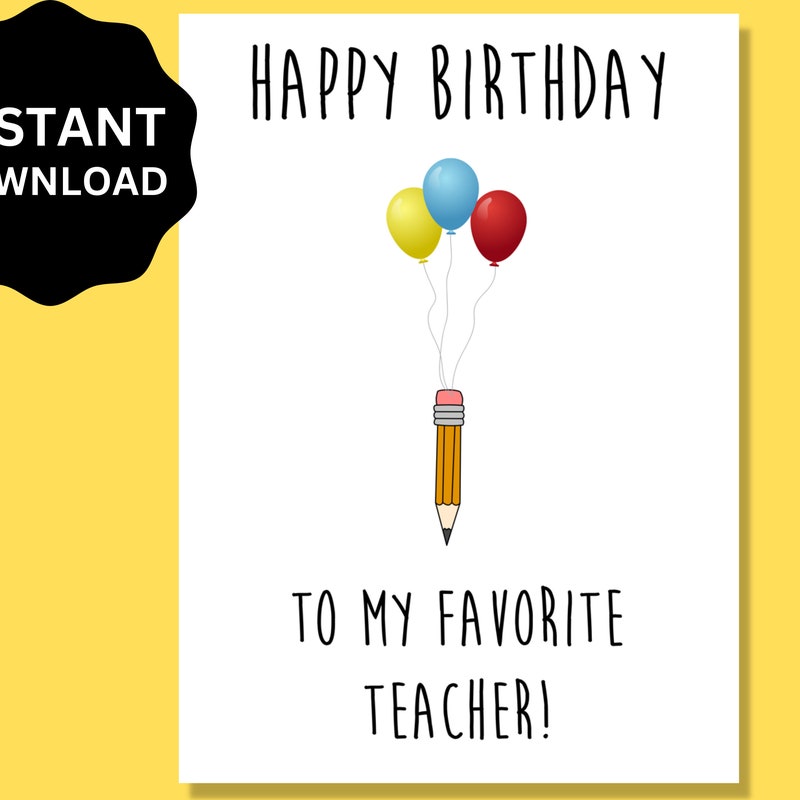 Teacher Birthday - Etsy