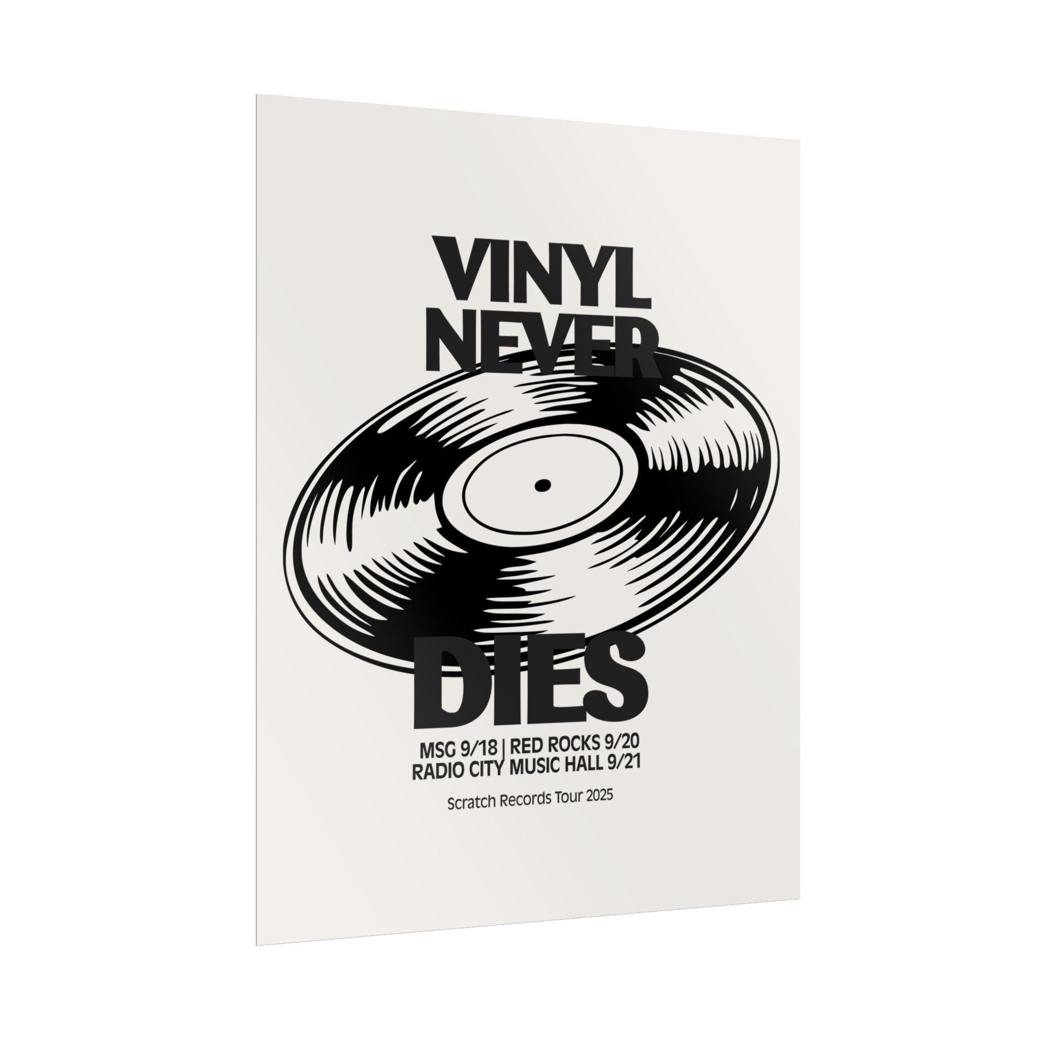 Vinyl Never Dies Poster | Scratch Records Poster - Etsy
