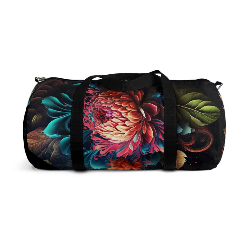 Personalized Original Cute Floral Water Resistant Duffel Bag Gym Bag ...