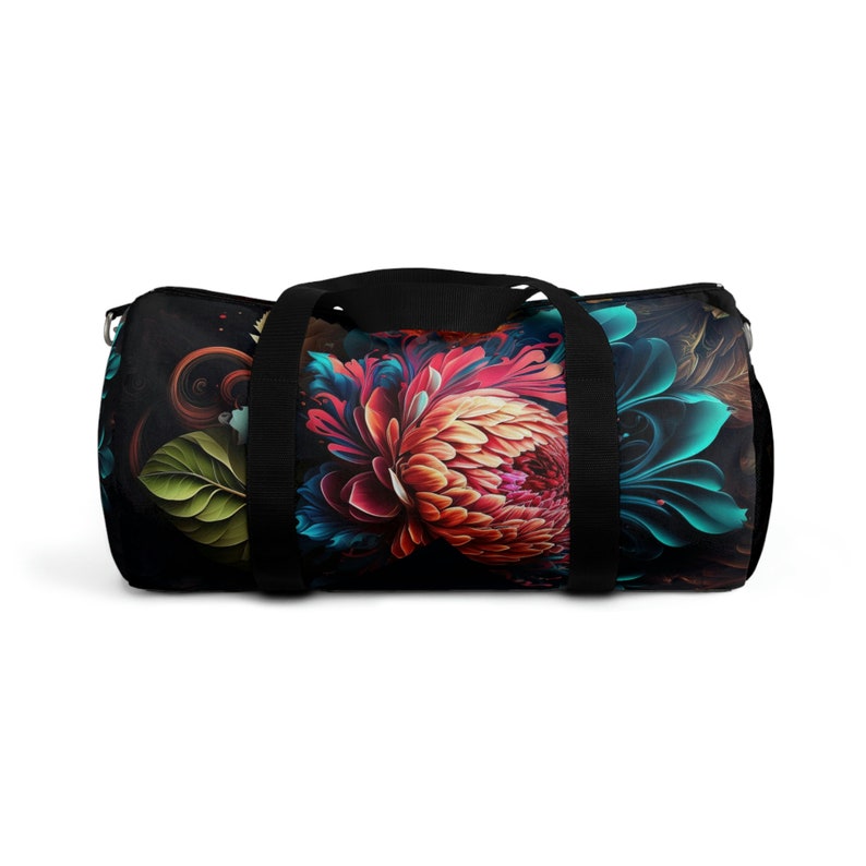 Personalized Original Cute Floral Water Resistant Duffel Bag Gym Bag ...