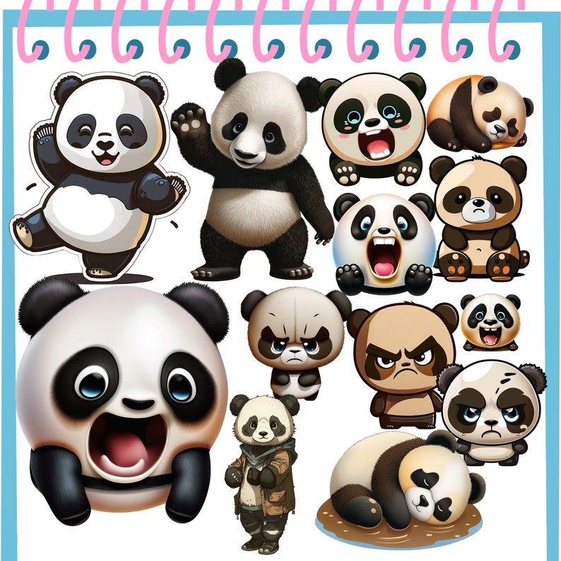 Panda Clipart PNG, Cute Panda Clipart PNG Files, Panda Emoji Clip Art ...