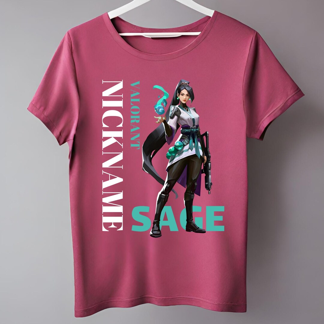 Custom Valorant Shirt, Personalized Valorant Shirt, Reyna, Jett, Sage ...