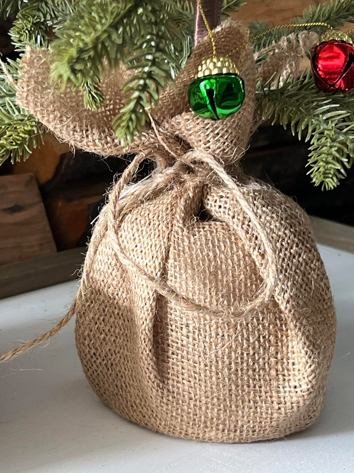 CHRISTMAS TREE With Jingle Bell Chain Holiday Gift Christmas Gift ...