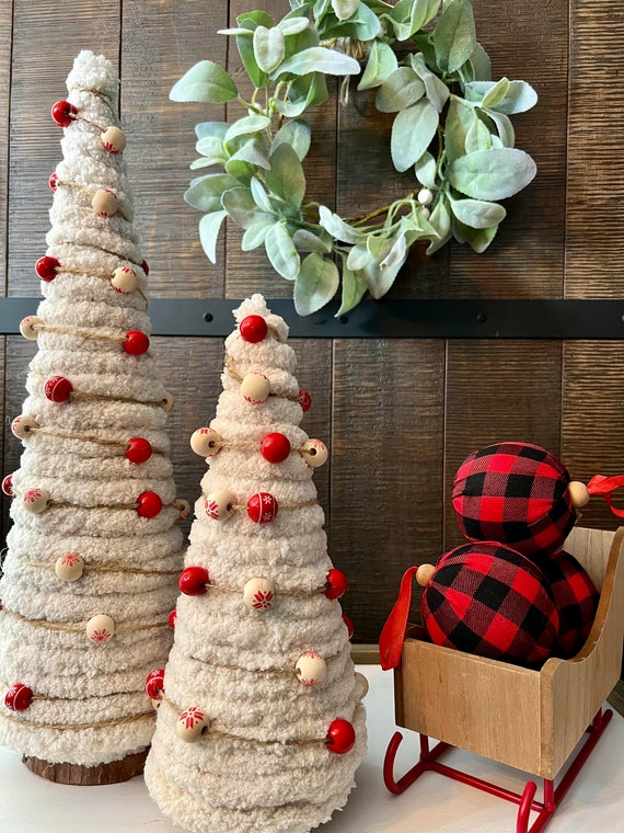 CHRISTMAS TREES 2PC YARN Christmas Tree Christmas Tree With - Etsy