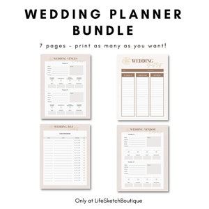 Wedding Planner Pages | Bundle | PDF - Etsy