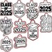Class of 2025 Keychain SVG Bundle | Graduation Keychain Template ...