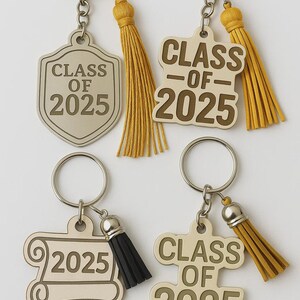 Class of 2025 Keychain SVG Bundle | Graduation Gift Laser Cut Files ...