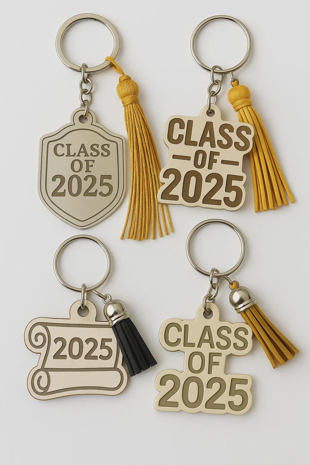 Class of 2025 Keychain SVG Bundle | Graduation Gift Laser Cut Files ...