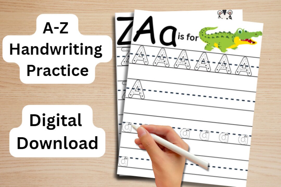 A-Z Handwriting Practice| Digital Download| School Worksheets ...