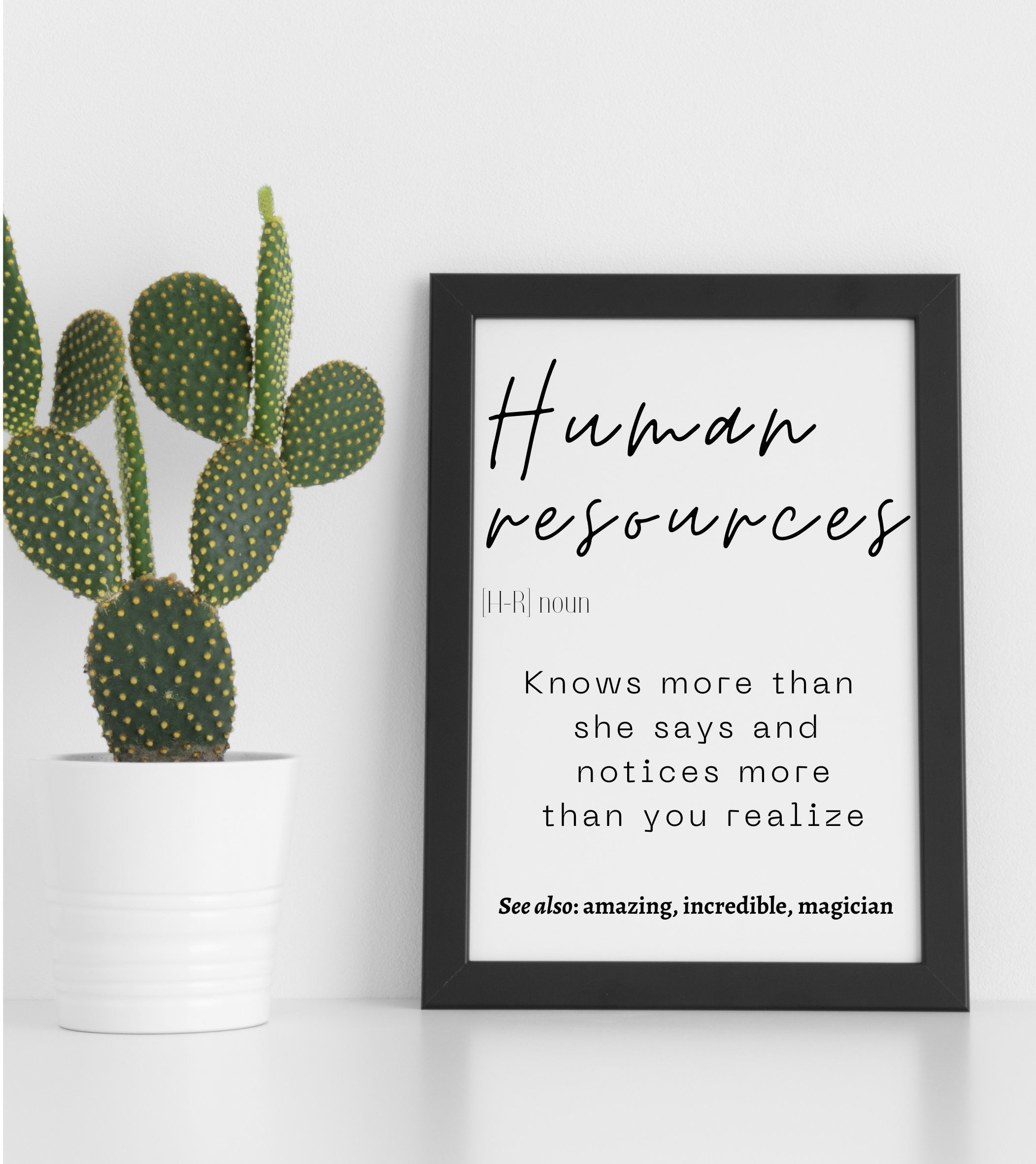 Human Resources, HR Wall Decor, Office Decor, Printable Art, HR Staff ...