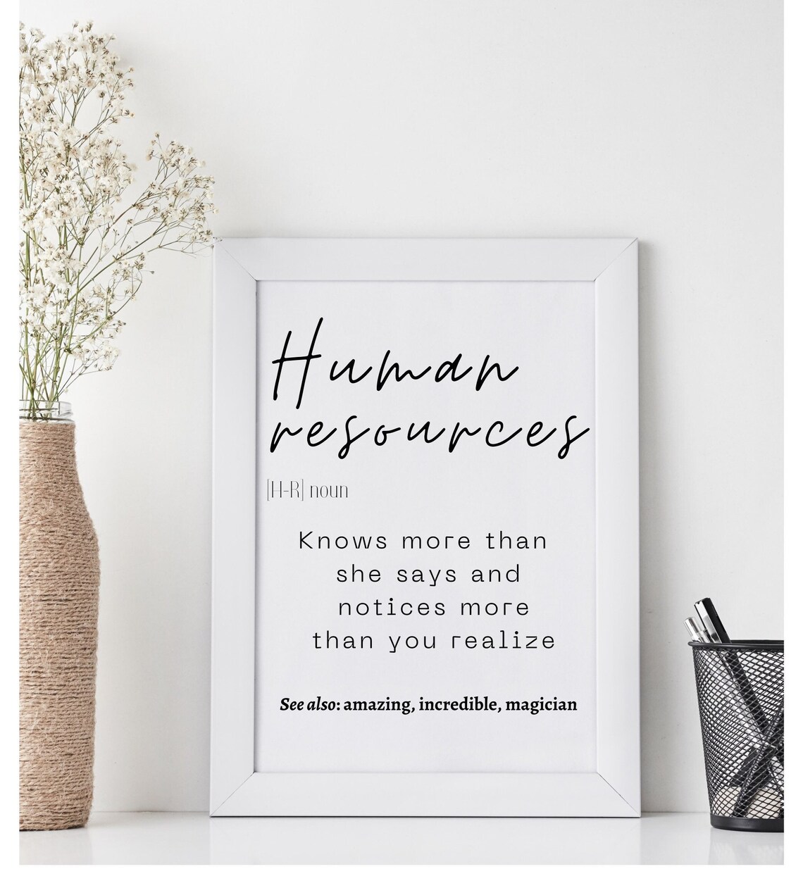 Human Resources, HR Wall Decor, Office Decor, Printable Art, HR Staff ...