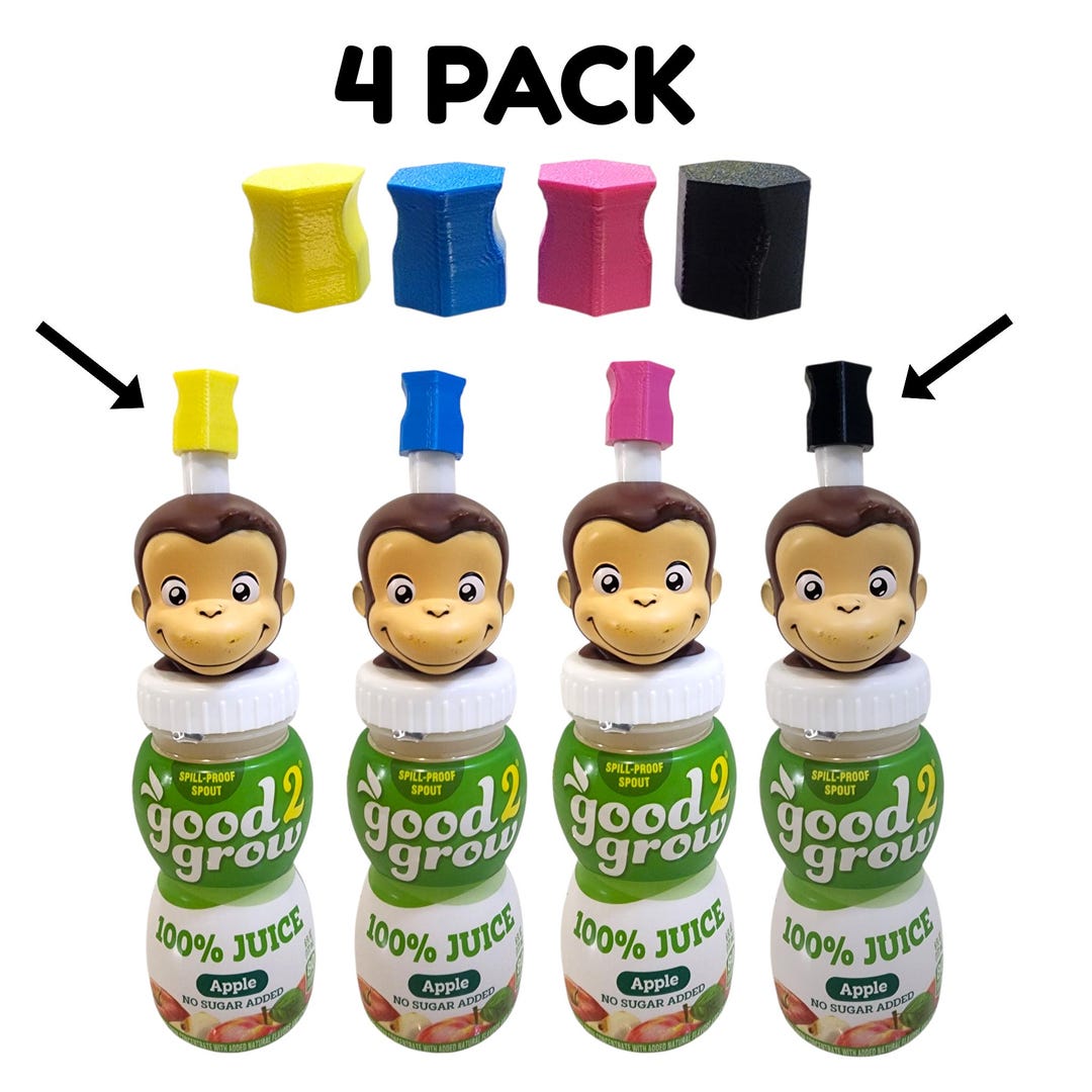 4 PACK Sanitary Travel Caps for Good2grow® Style Juice Tops | Spill ...