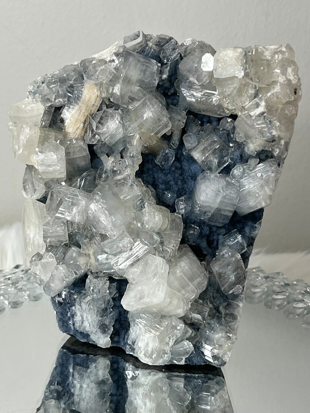 Blue Chalcedony, Cubical Apophyllite, Rare, AAA Grade Apophyllite and ...