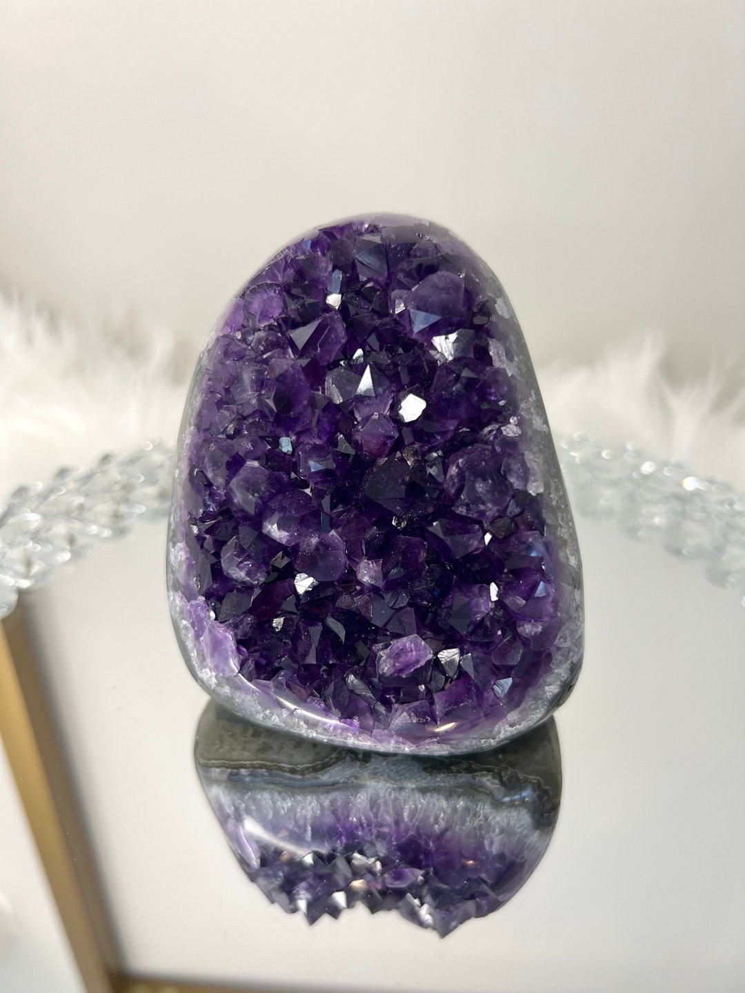 Extra Grade Amethyst Deep Purple Amethyst Display Crystal - Etsy