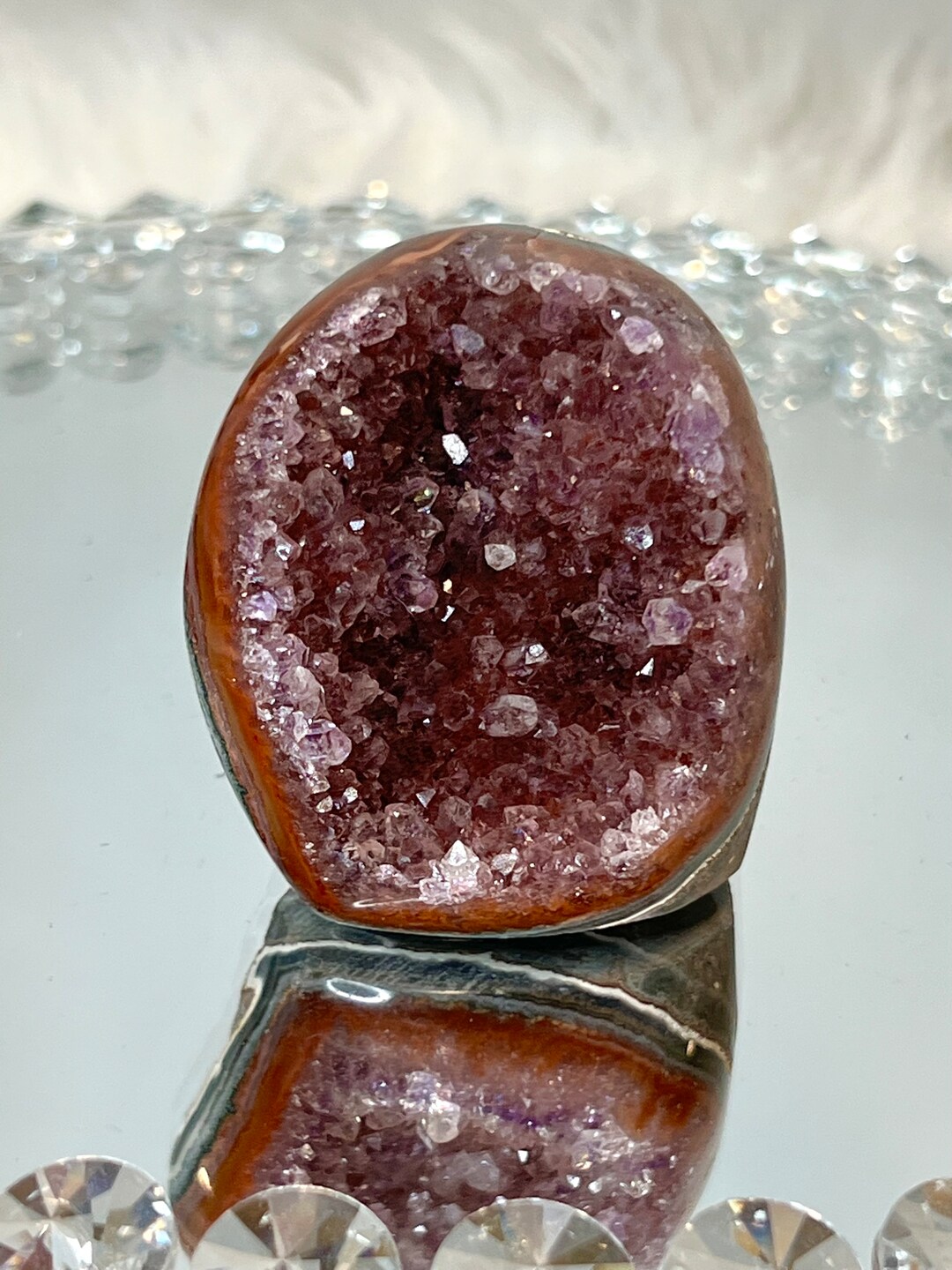 Rainbow Amethyst, Red Amethyst - Etsy