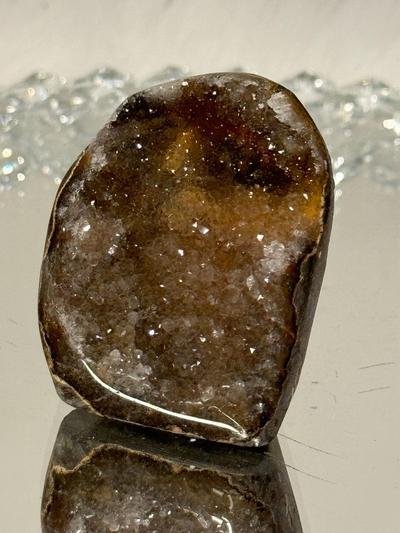 RARE Brown, Red, Yellow, Small Galaxy Rainbow Amethyst, Agate - Etsy