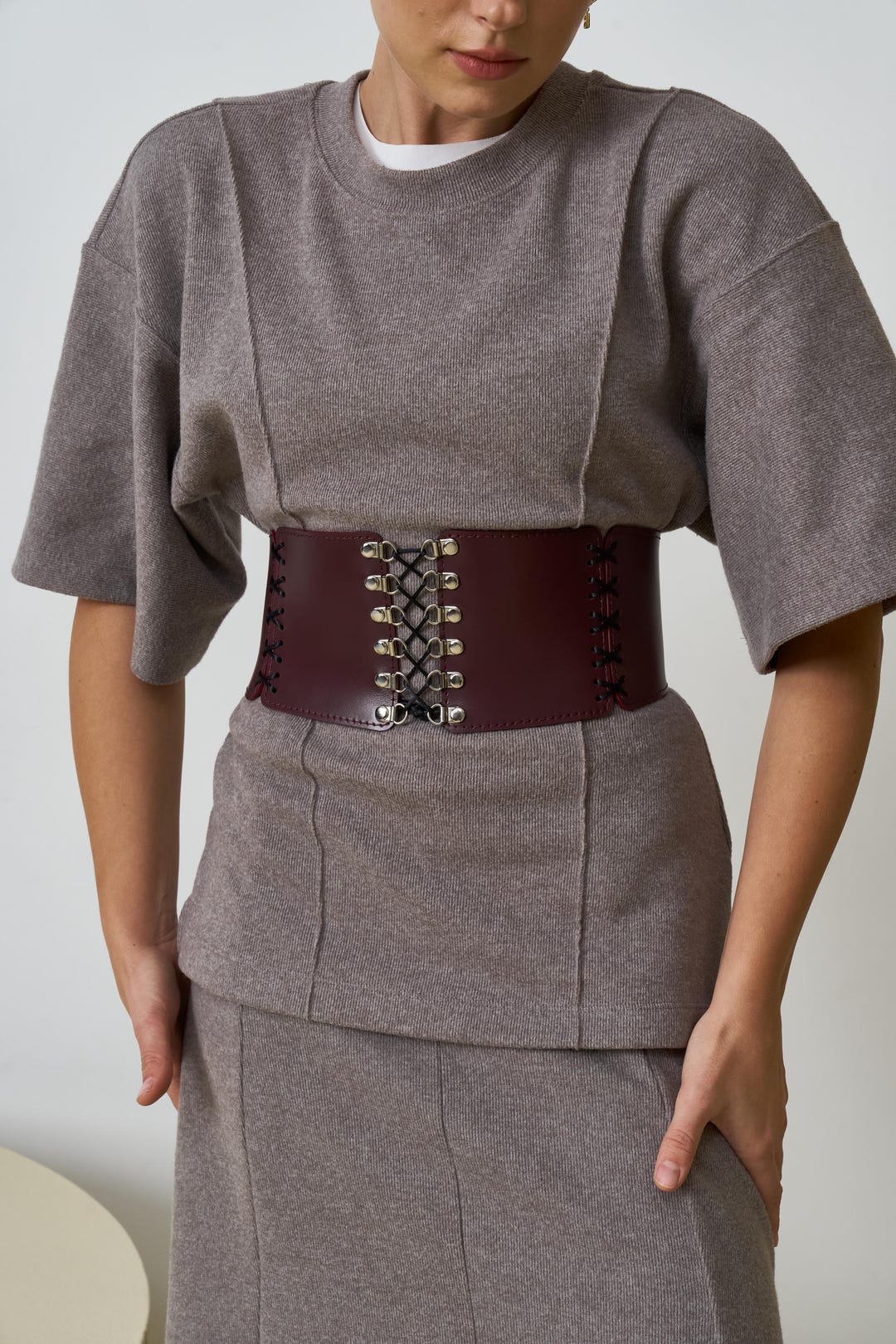 Great Description About Wide Leather Corset Belt