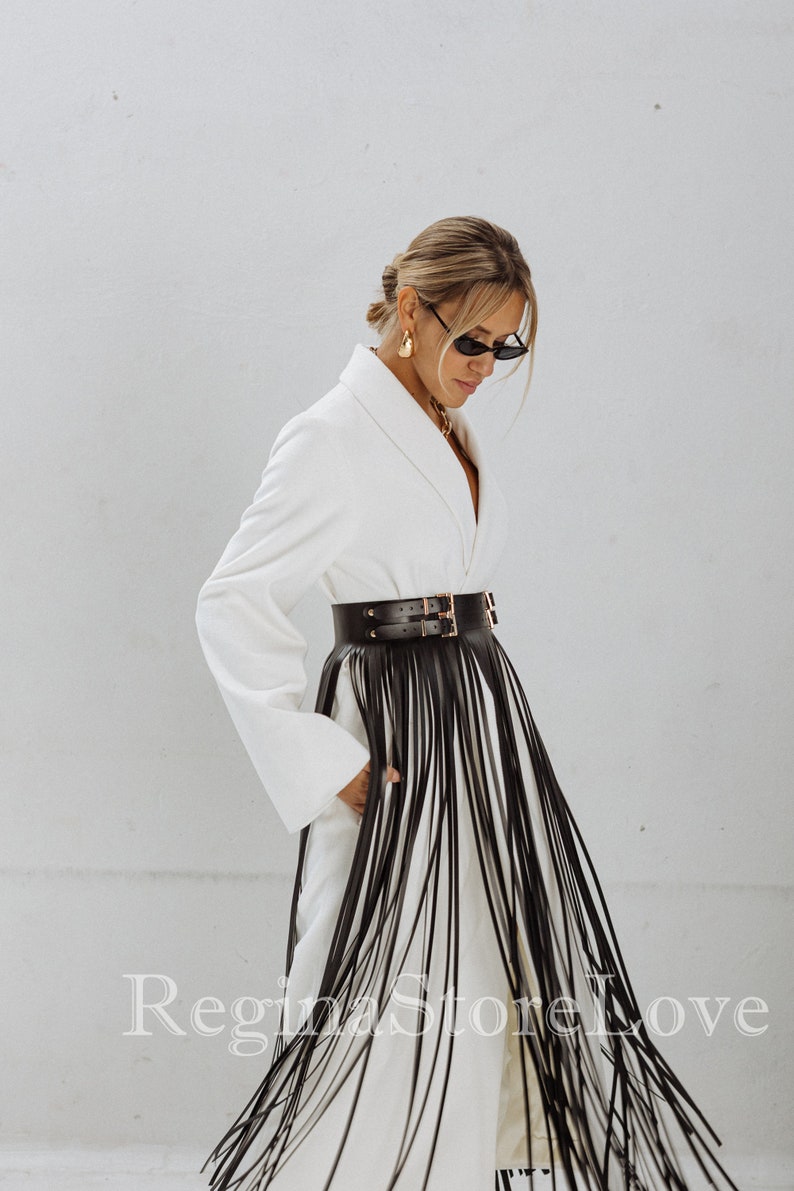 Belt With Fringe, Fashion Belt for Dress, Festival Outfit for Women ...