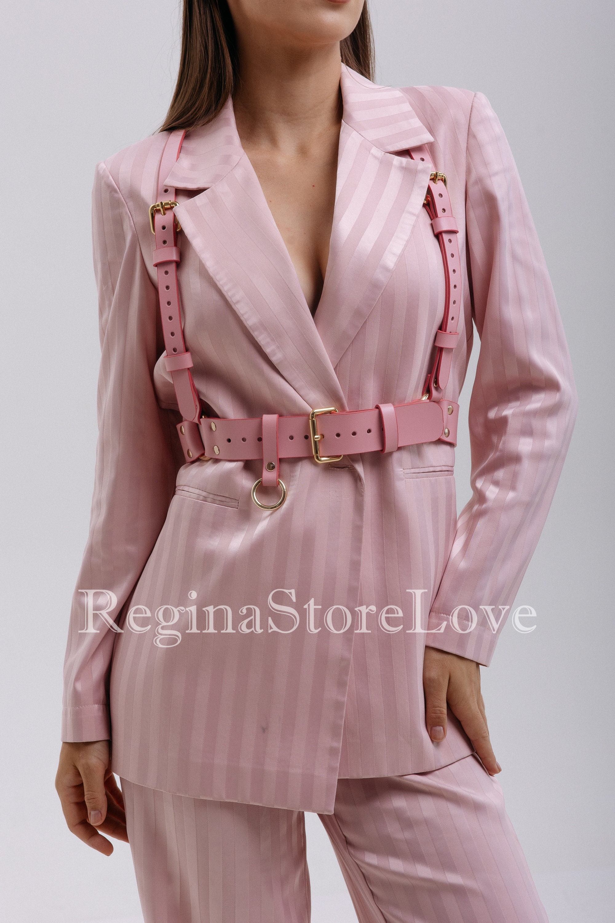 Breast Harness for Women Pink Waist Belt Chest Harness - Etsy